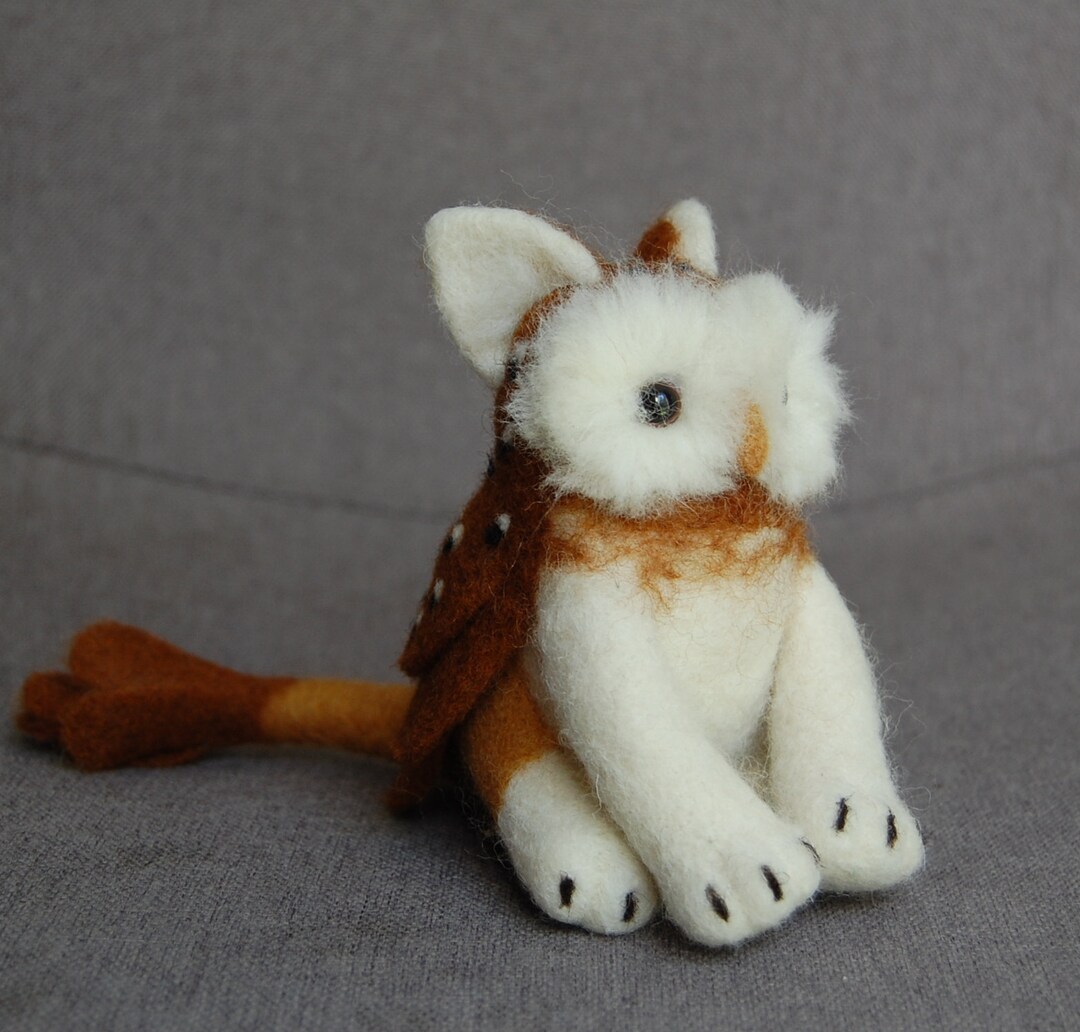 Griffin Owl Art Needle Felting Griffin Bird Fantasy Animal Felt ...