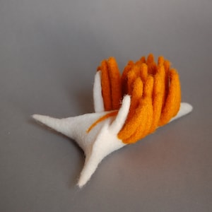 Sea Slug Hermissenda Crassicornis Nudibranch Wool Needle Felted Toys ...