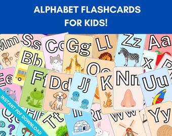 Printable Alphabet Small and Large Flash Cards for Toddlers ...