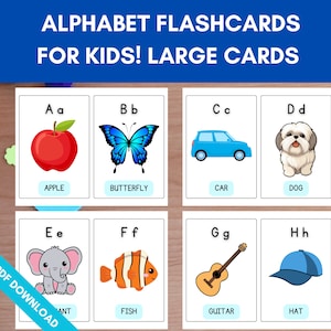 Printable Alphabet Small and Large Flash Cards for Toddlers ...