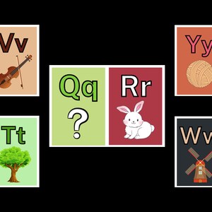 Printable Alphabet Flash Cards for Toddlers Kindergarten Preschool ...