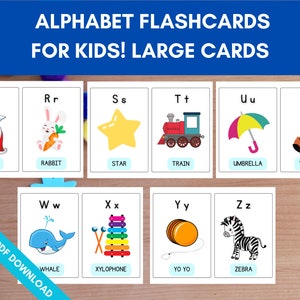 Printable Alphabet Small and Large Flash Cards for Toddlers ...