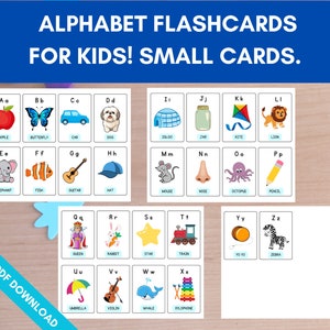 Printable Alphabet Small and Large Flash Cards for Toddlers ...