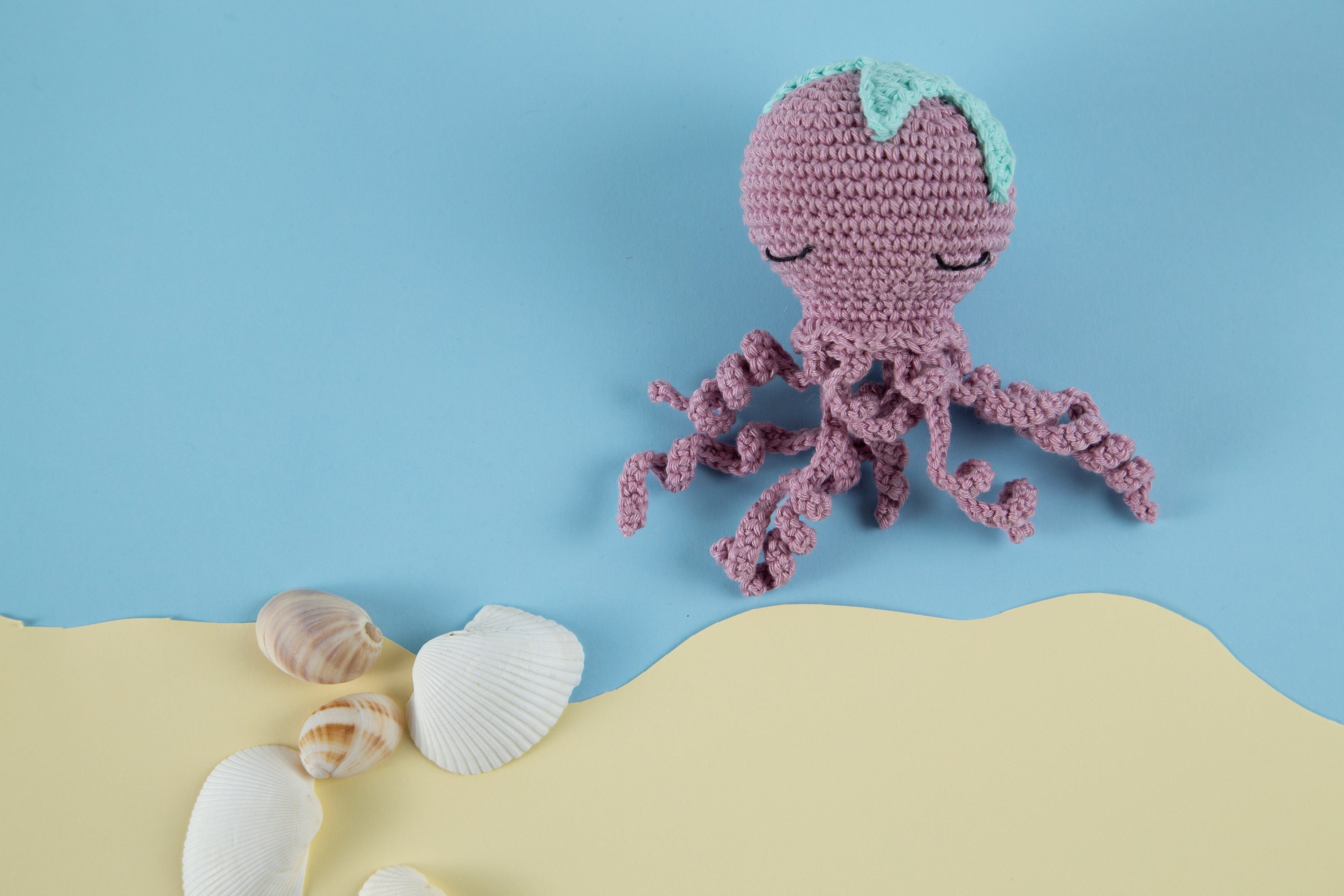 Mother Octopus and Baby Octopus Amigurumi Crothet Pattern - Etsy