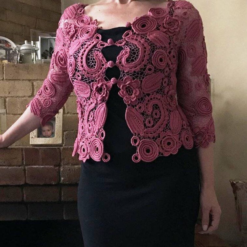 Crochet Lace Jacket - Etsy