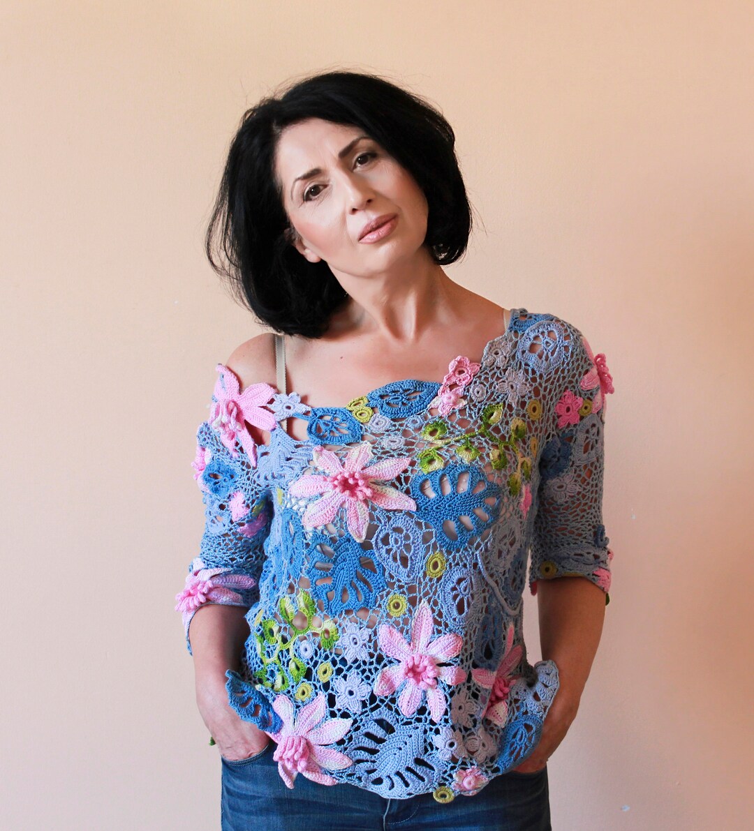 Spring Evening Cocktail Blouse Royal Dress Hollywood Star Dress for ...