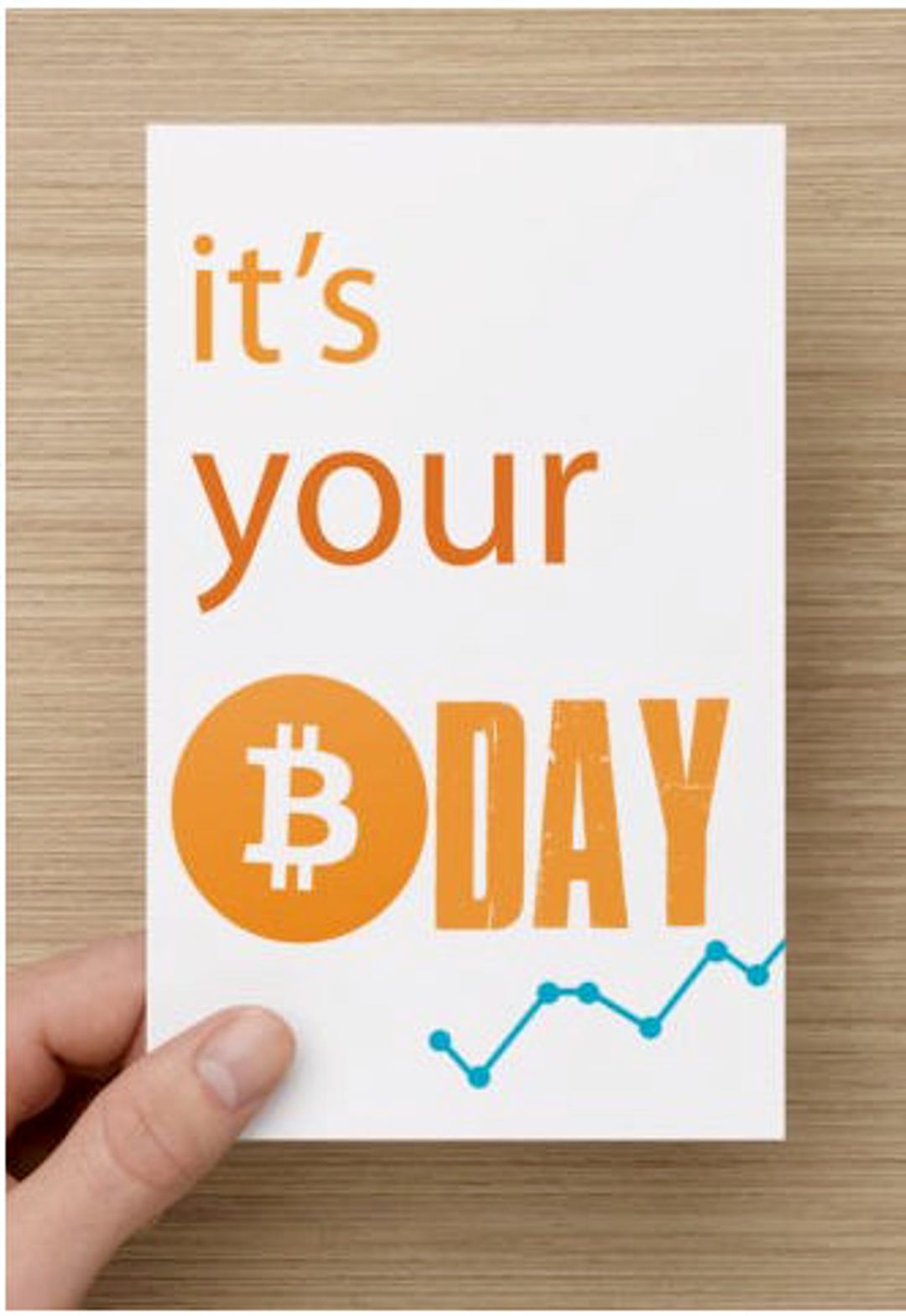 Bitcoin Birthday Card Crypto Currency - DIGITAL PRINT (5 X 7) - Etsy