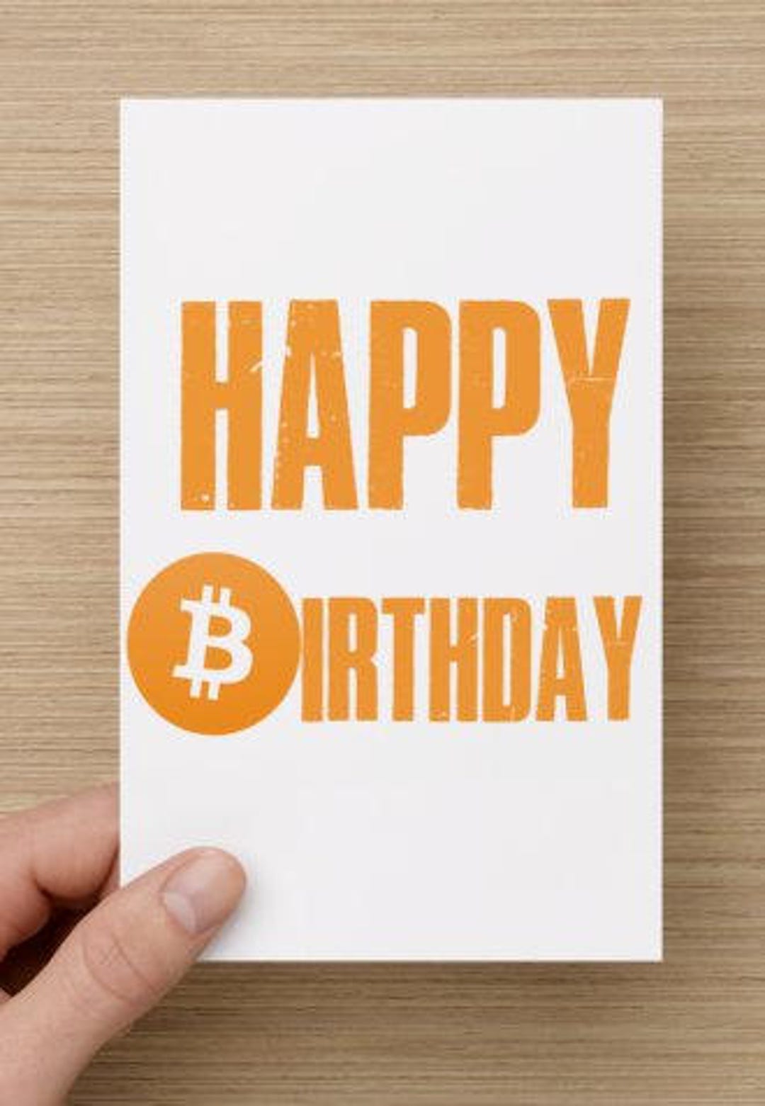 Bitcoin Birthday Card Funny Crypto Currency - DIGITAL PRINT (5 X 7) - Etsy
