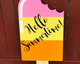 Popsicle sign | Etsy