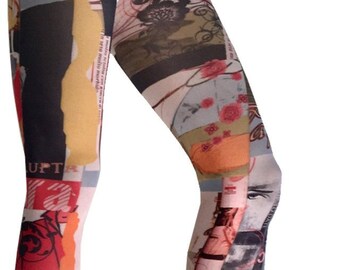 Tights with print | Etsy