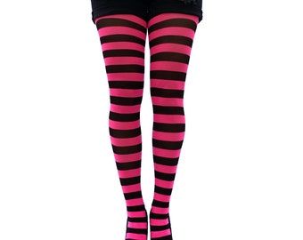 Striped Tights - Etsy