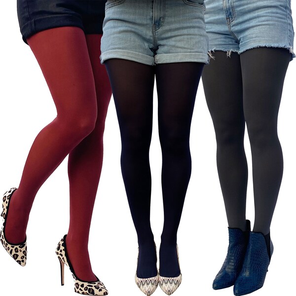 Opaque Tights - Etsy
