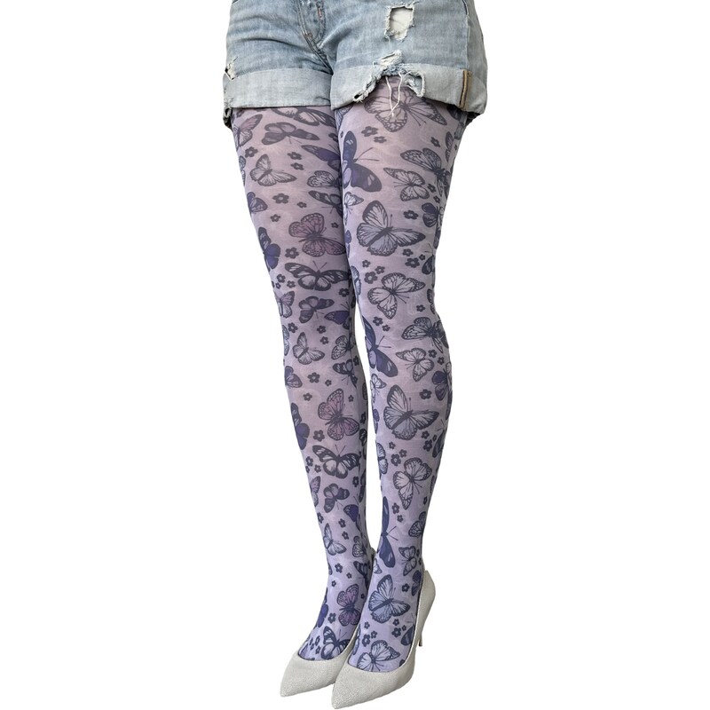 Printed Tights - Etsy