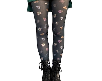 Printed Tights | Etsy