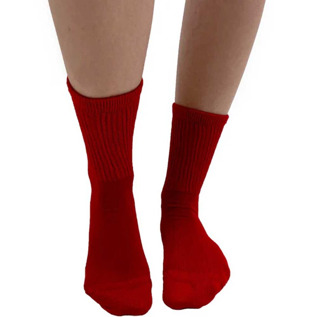 Red Extra Wide Bamboo Super Soft Socks | Perfect Gift for Her! - Etsy
