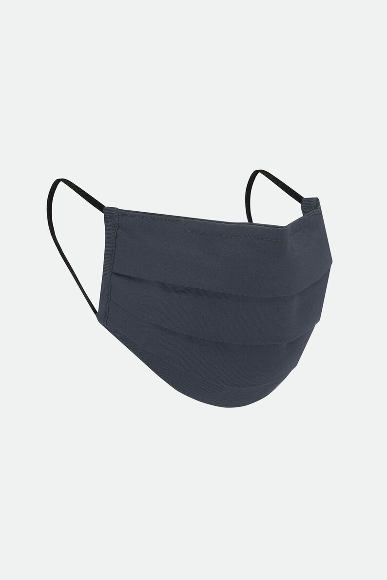 Gray Reusable and Washable Cotton Pleated Face Mask for Men - Etsy