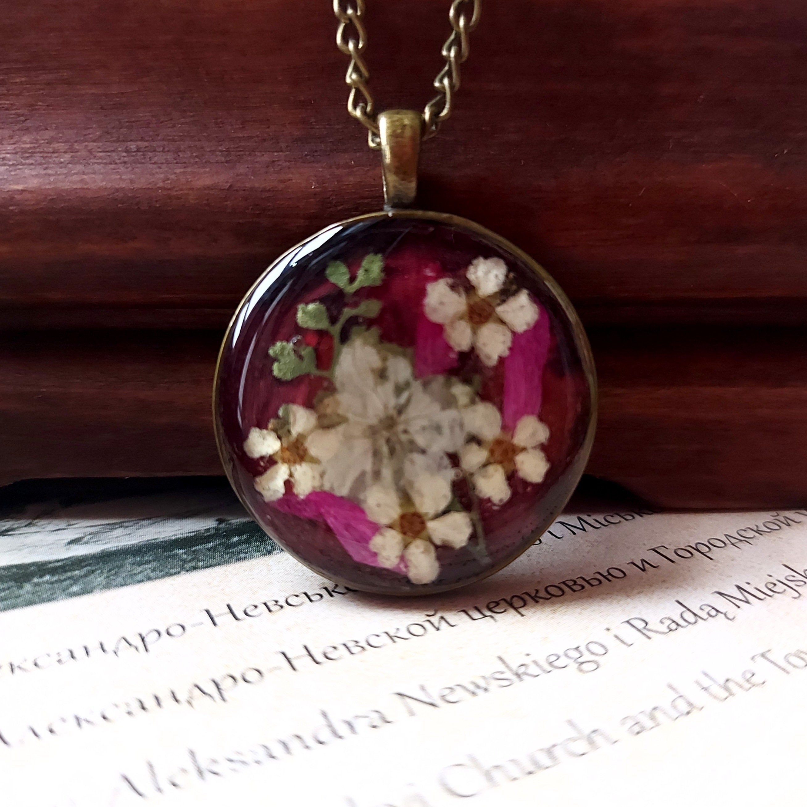 Dark Academia Jewelry for Girlfriend. Terrarium Necklace - Etsy