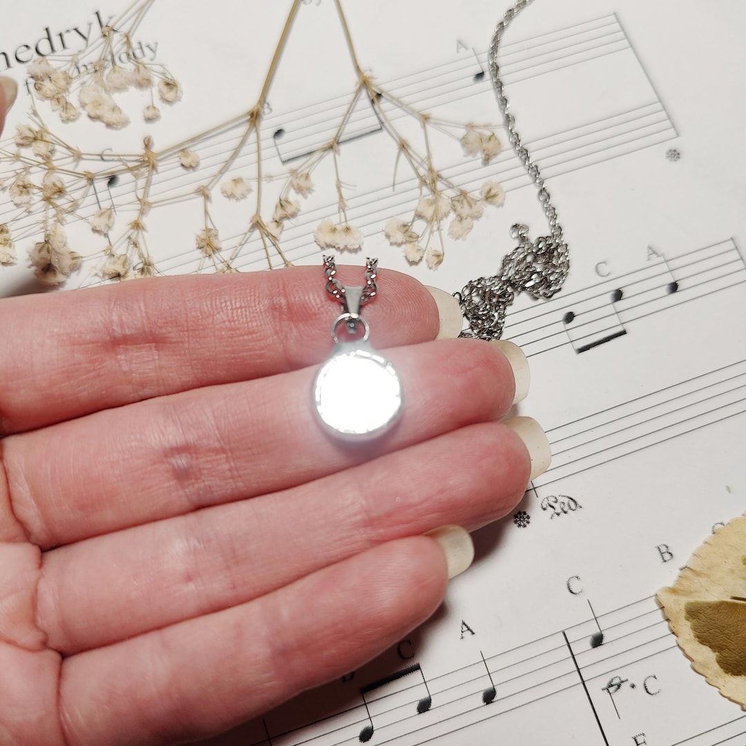 Small Mirror Necklace Paranormal Protection Necklace Gothic Choker ...