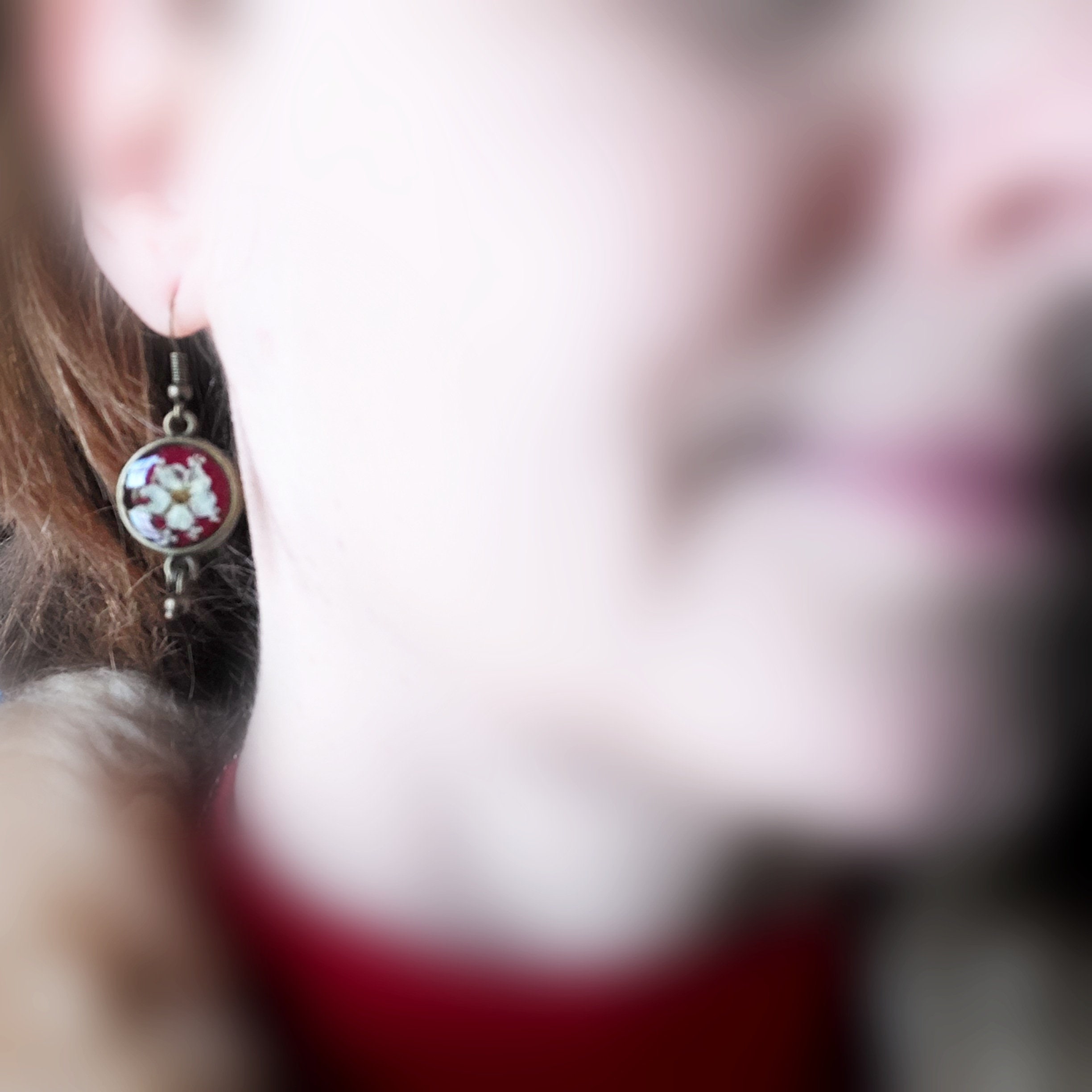 Dark Academia Earrings Botanical Earrings - Etsy