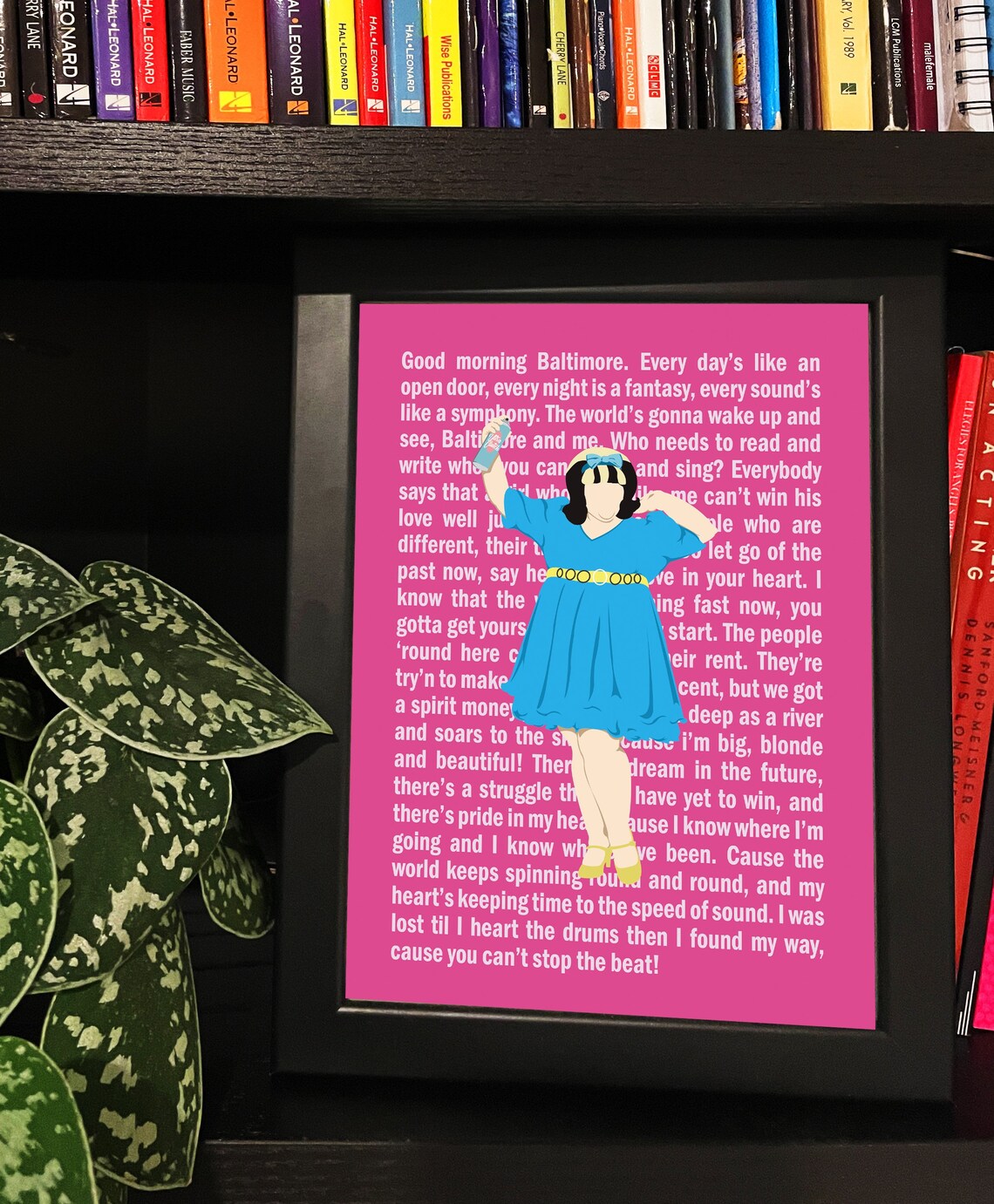 Printed Lyrics Musical Poster A5 | Etsy UK