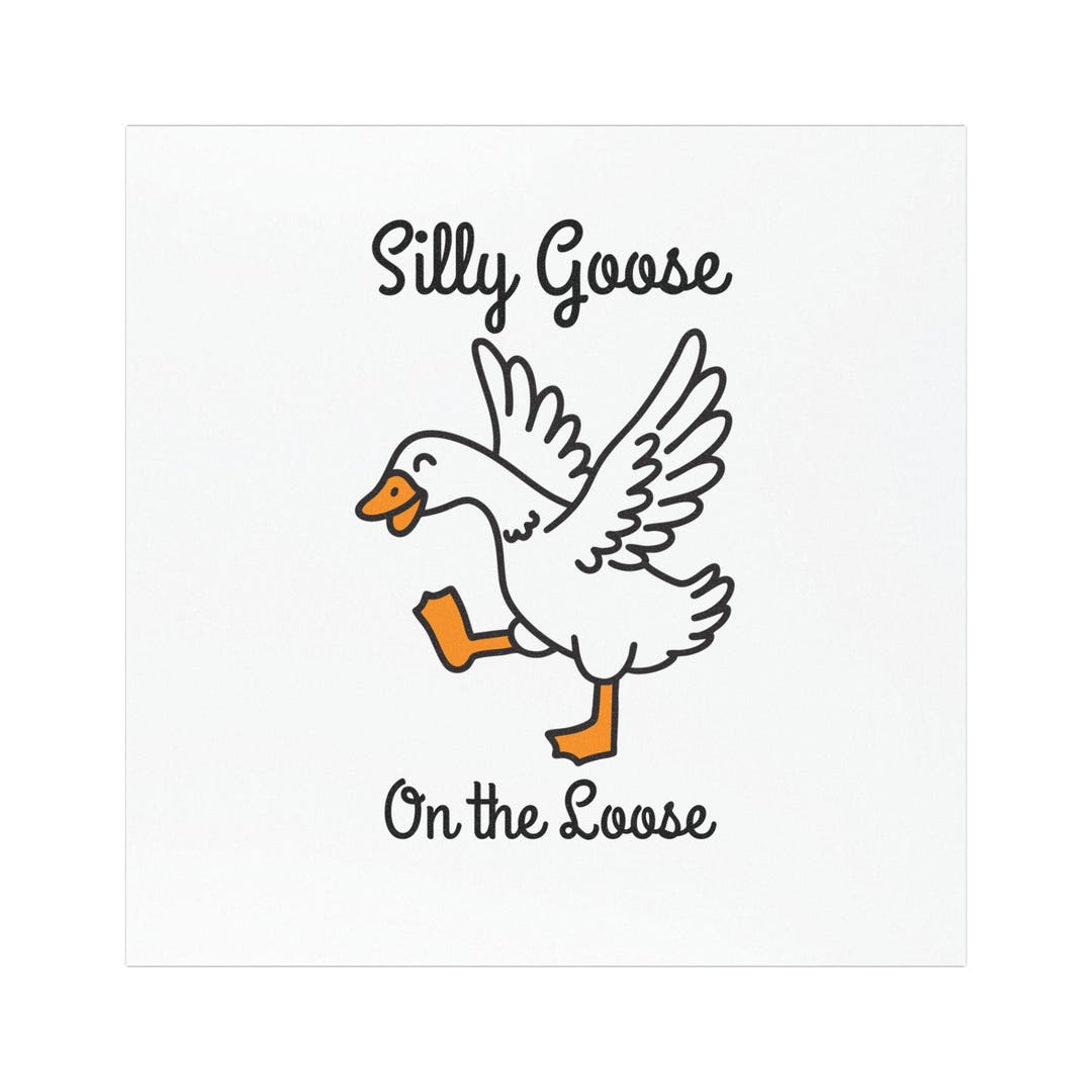 Funny Goose Car Magnet, Silly Goose on the Loose Magnet, Quirky Car ...