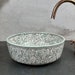Custom Made Sage Green Floral Sink - Mid Century Countertop Basin ...
