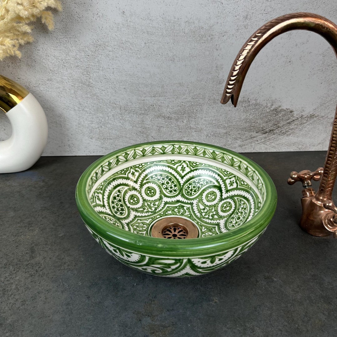 Custom Made Countertop Vanity Basin Sink Handcrafted - Rustic Washbasin ...