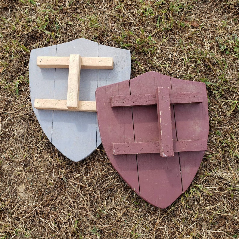 Handcrafted Wooden Sword and Shield Set - Cosplay, Costume, Theater ...