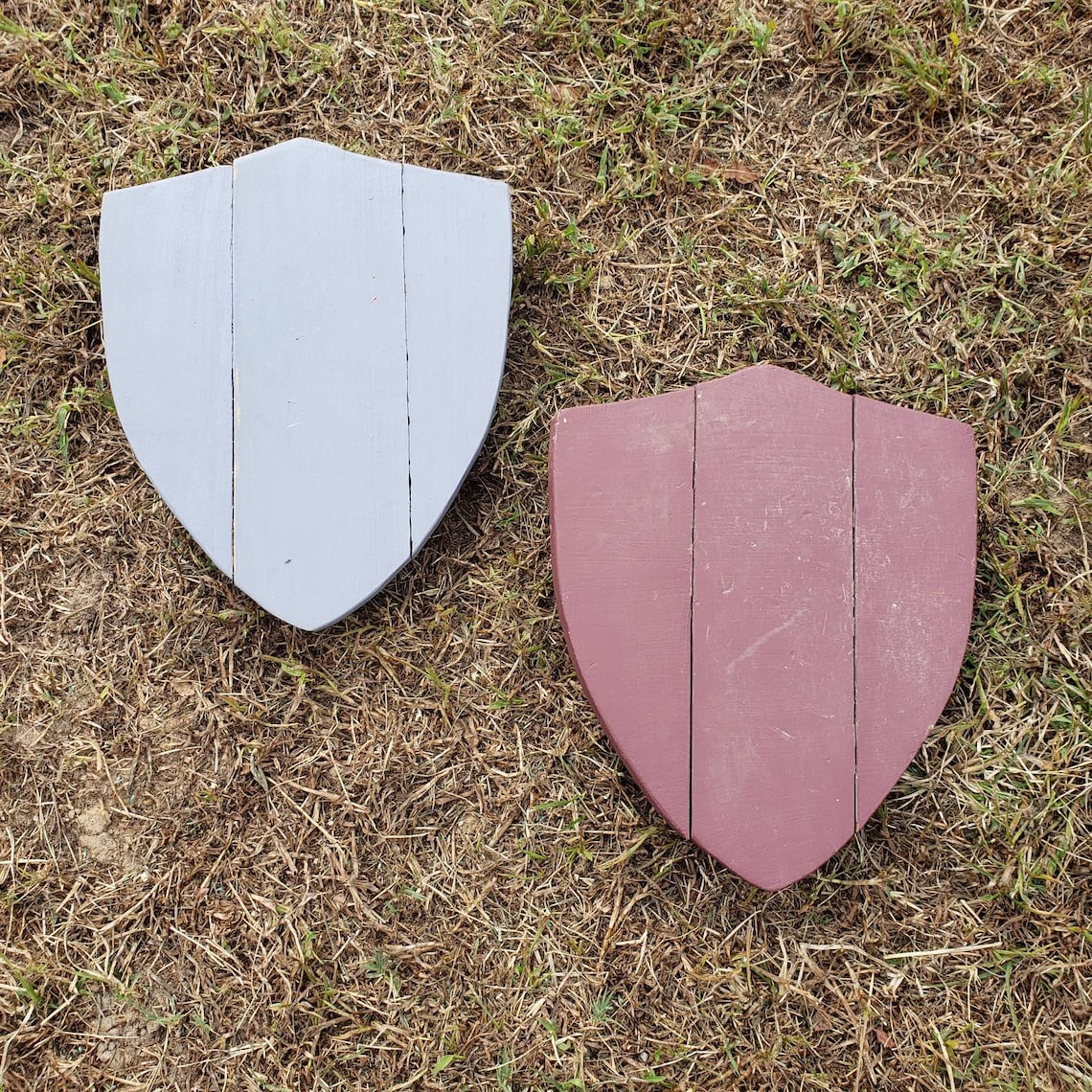 Handcrafted Wooden Sword and Shield Set Cosplay, Costume, Theater Solid ...