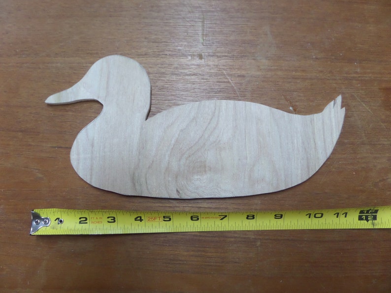 Hand Cut Wood Decoy Duck - Craft - Blank - Décor - Etsy