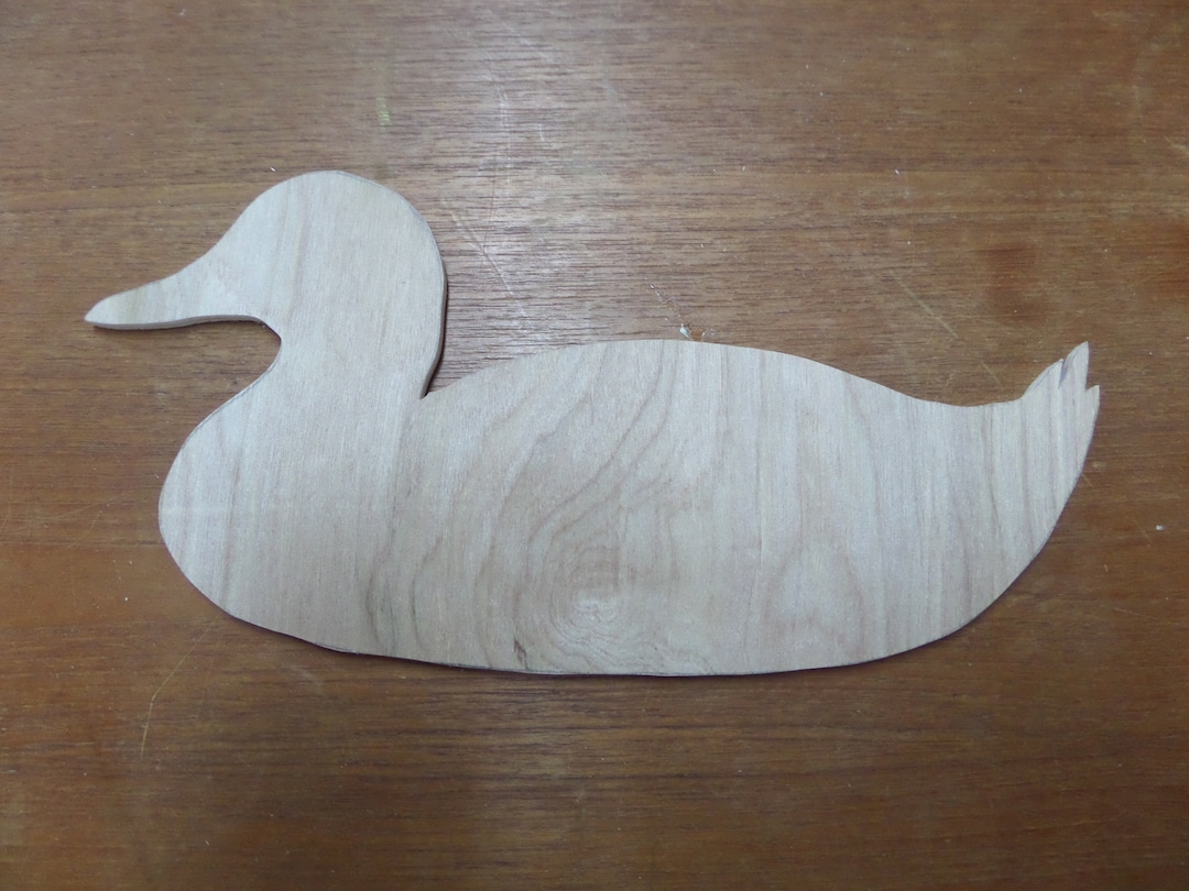 Hand Cut Wood Decoy Duck - Craft - Blank - Décor - Etsy