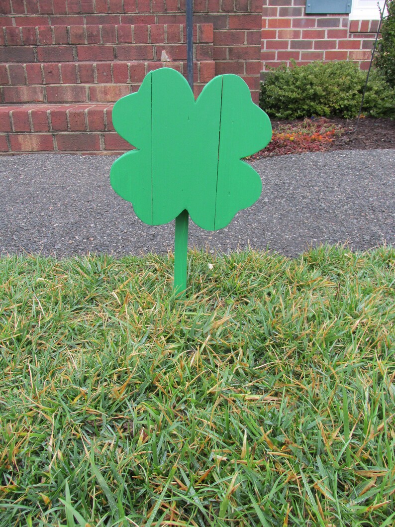 Handmade St Patricks Day Four Leaf Clover Shamrock Wooden - Etsy
