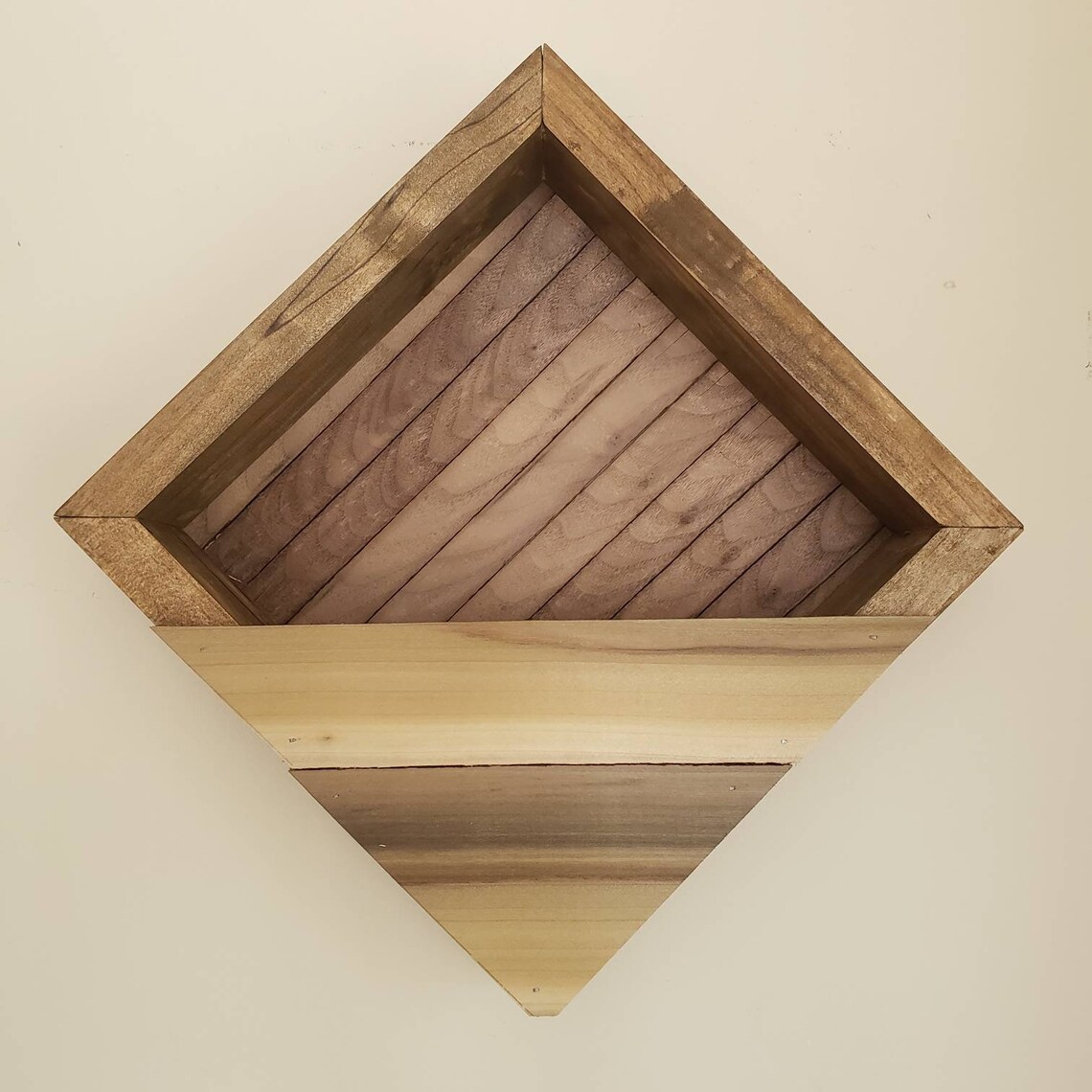 Handmade Wood Hanging Shadow Box Wall Planter Indoor Decor - Etsy