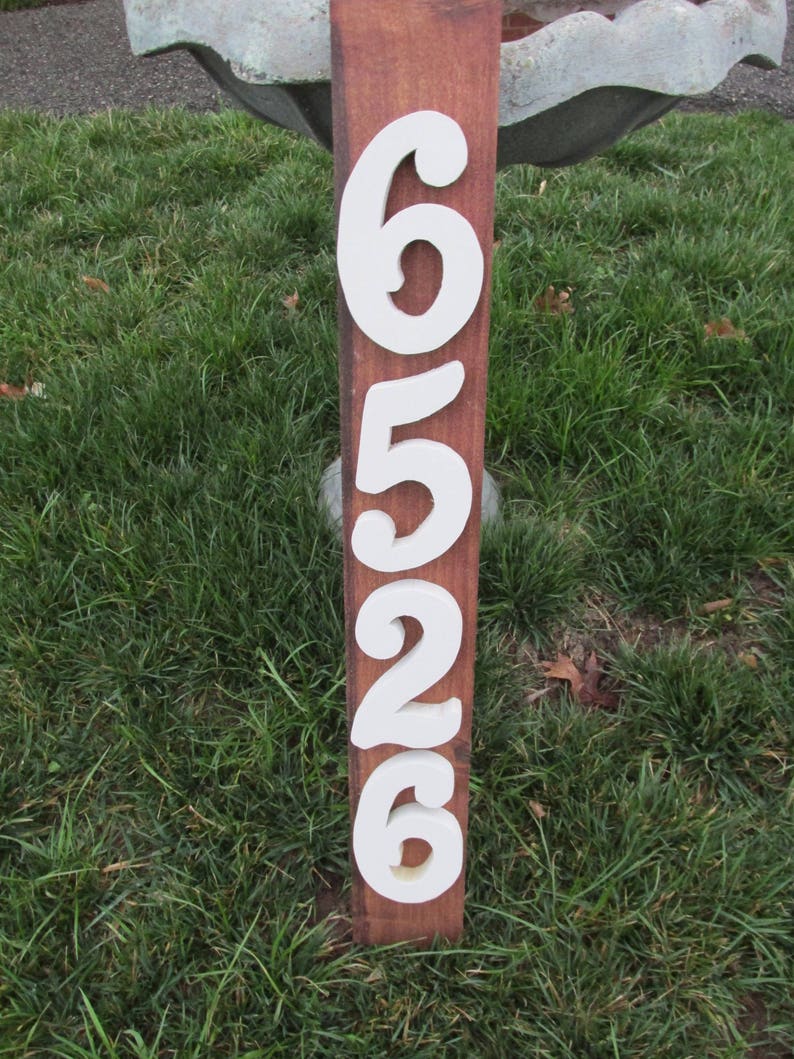 Custom ~ Handmade Wood Address Marker ~ Yard Sign ~ Lawn Decor ~ Yard ...