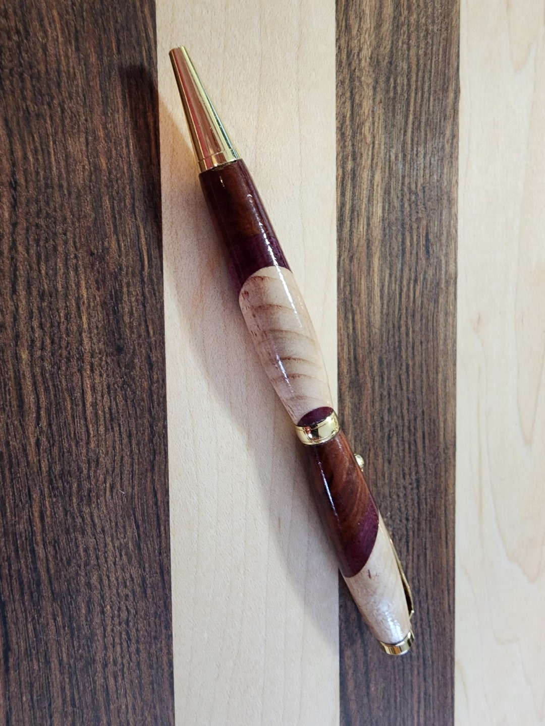 Handmade Wood - Lathe Turned Exotic Wood Writing Pen Valentines Day ...