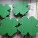 Handmade St Patricks Day Four Leaf Clover ~ Shamrock ~ Wooden Yard Post ...