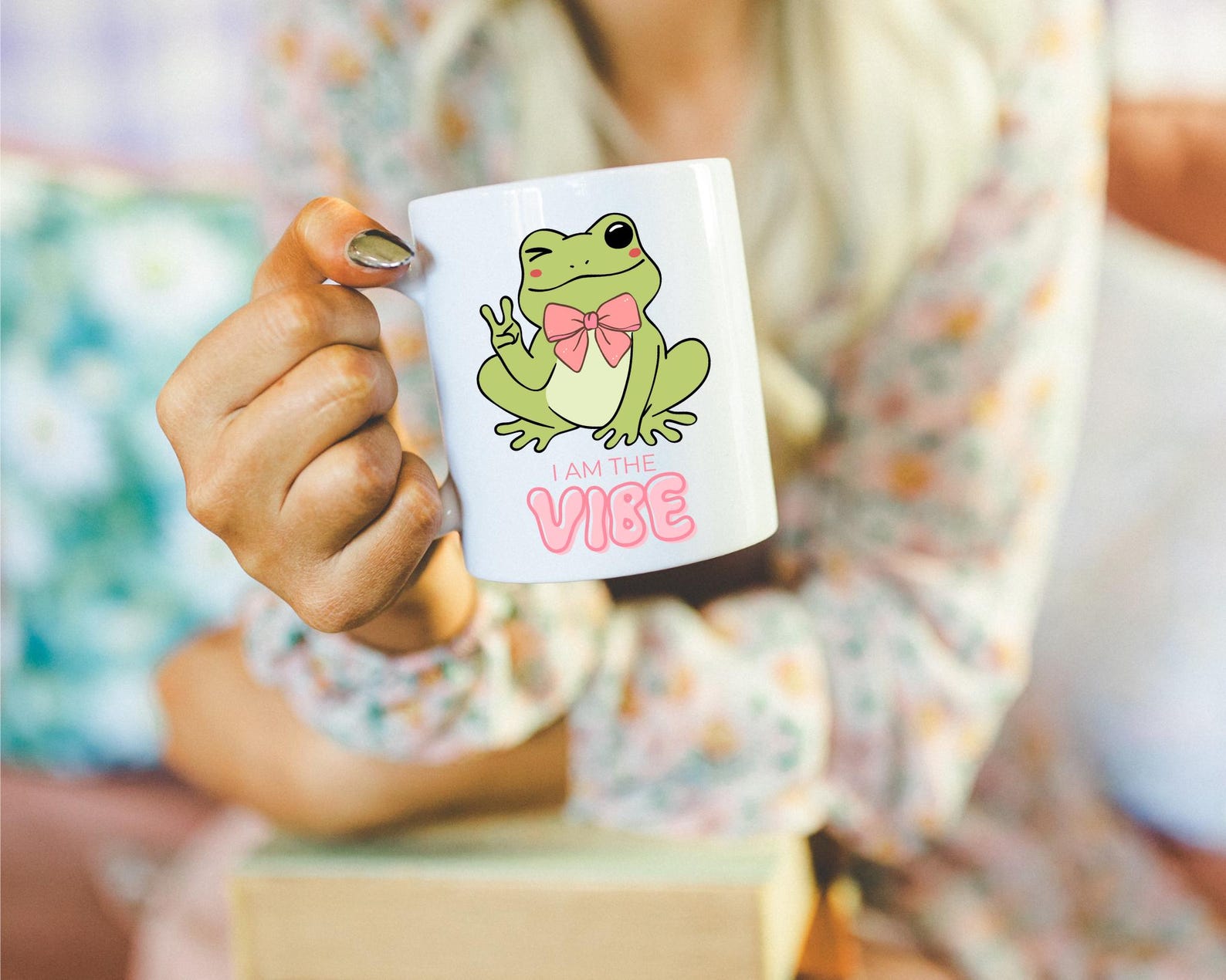I Am the Vibe Frog PNG / Quirky PNG / Sticker PNG / Cute Girly Png ...