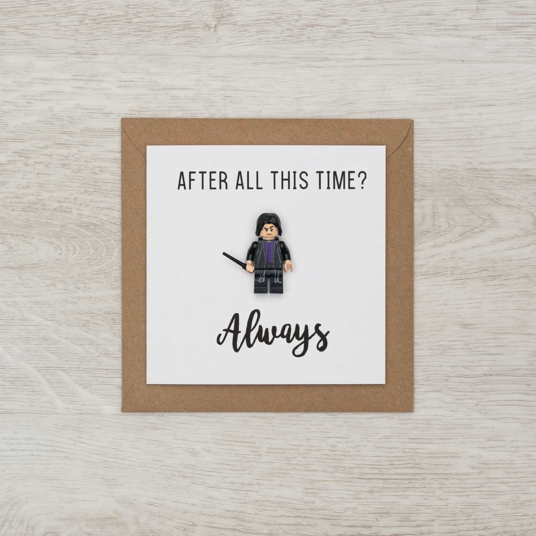 Harry Potter After All This Time Card Professor Snape Minifigure Card ...