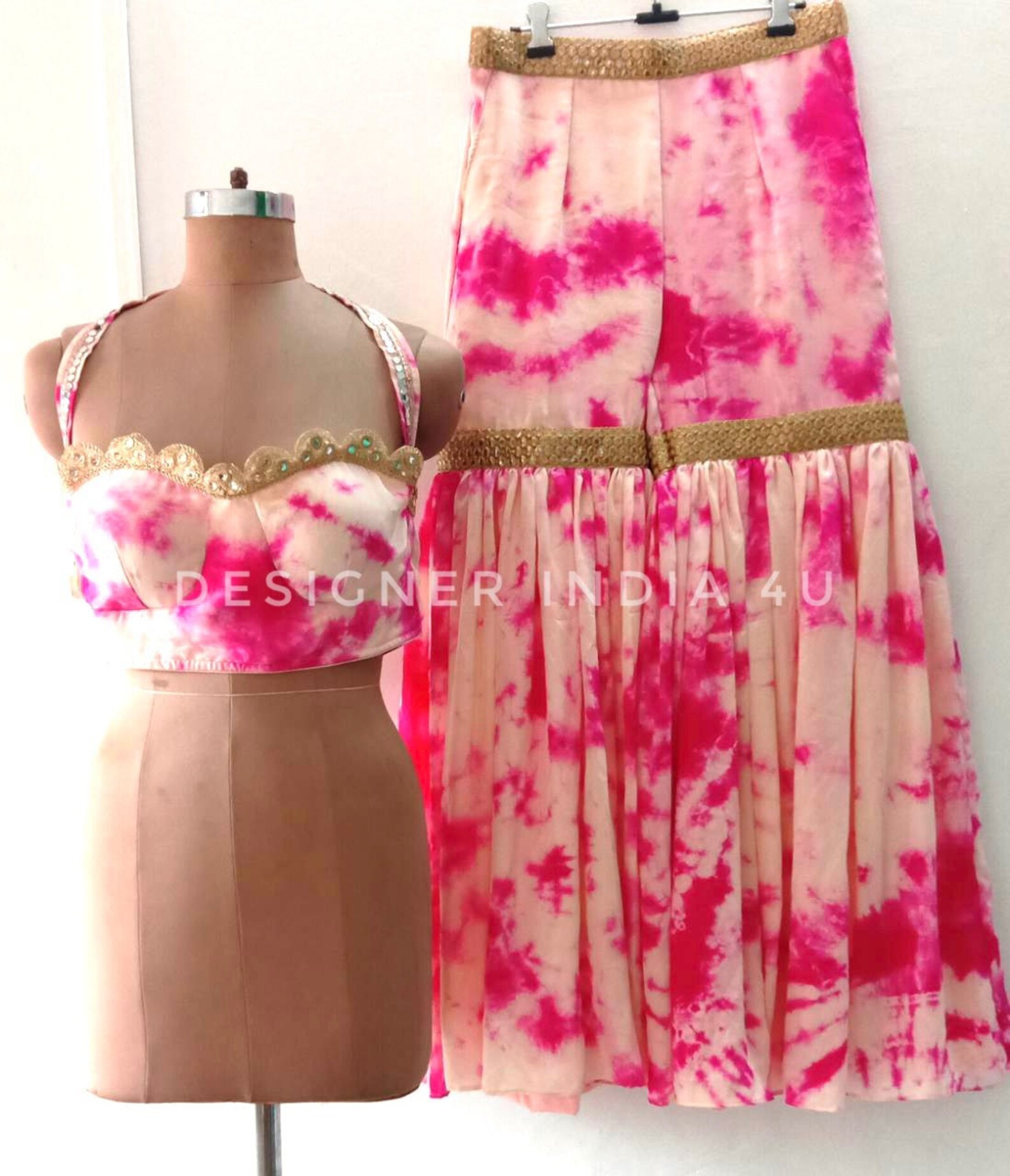 Sharara With Crop Top for Girls Custom Stitched Ready to Wear - Etsy