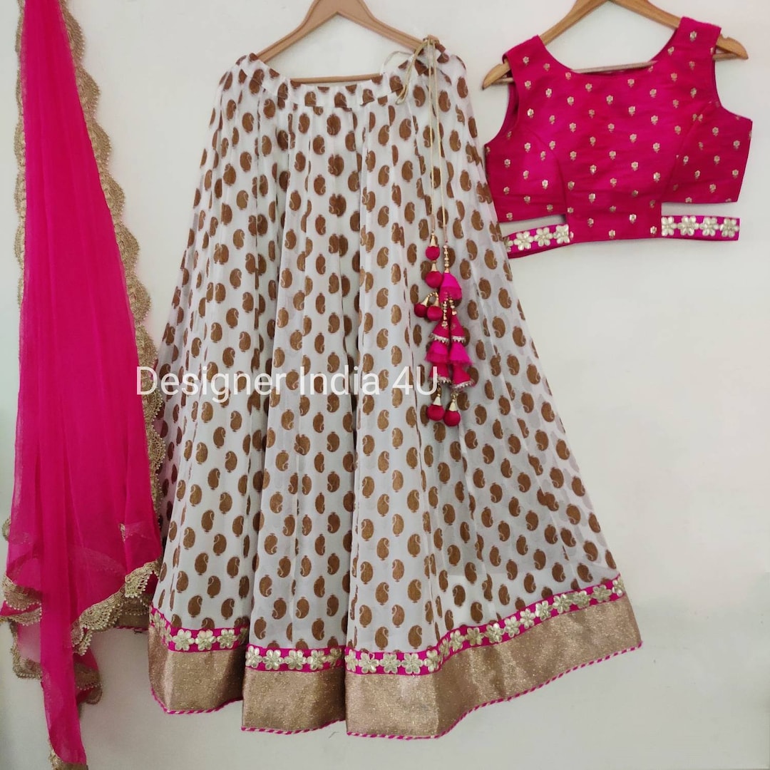Georgette Lehenga Choli for Women Indian Wedding Designer Custom Made ...