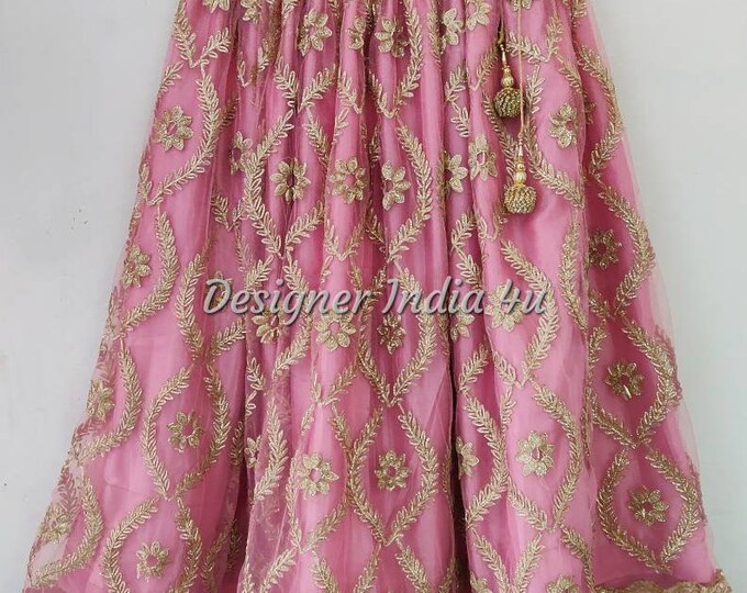 Mob Pink Heavy Embroidered Wedding Party Wear Indian Designer - Etsy
