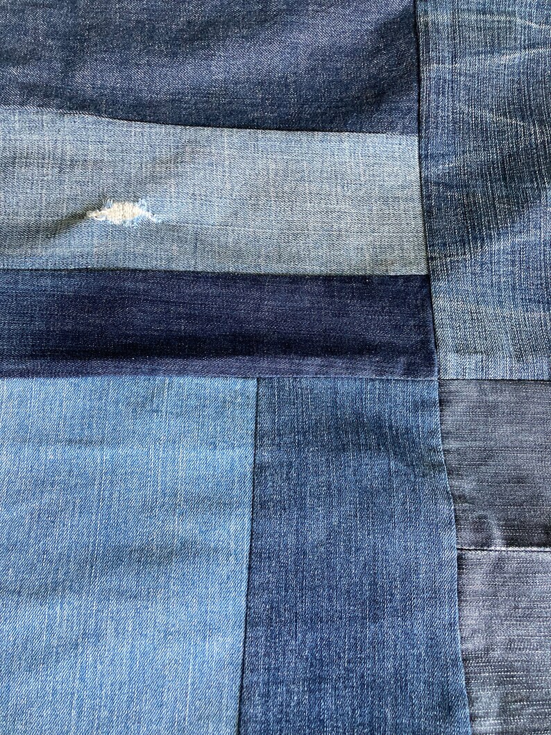 Round Table Cloth, Re-purposed Denim Table Cloth, - Etsy