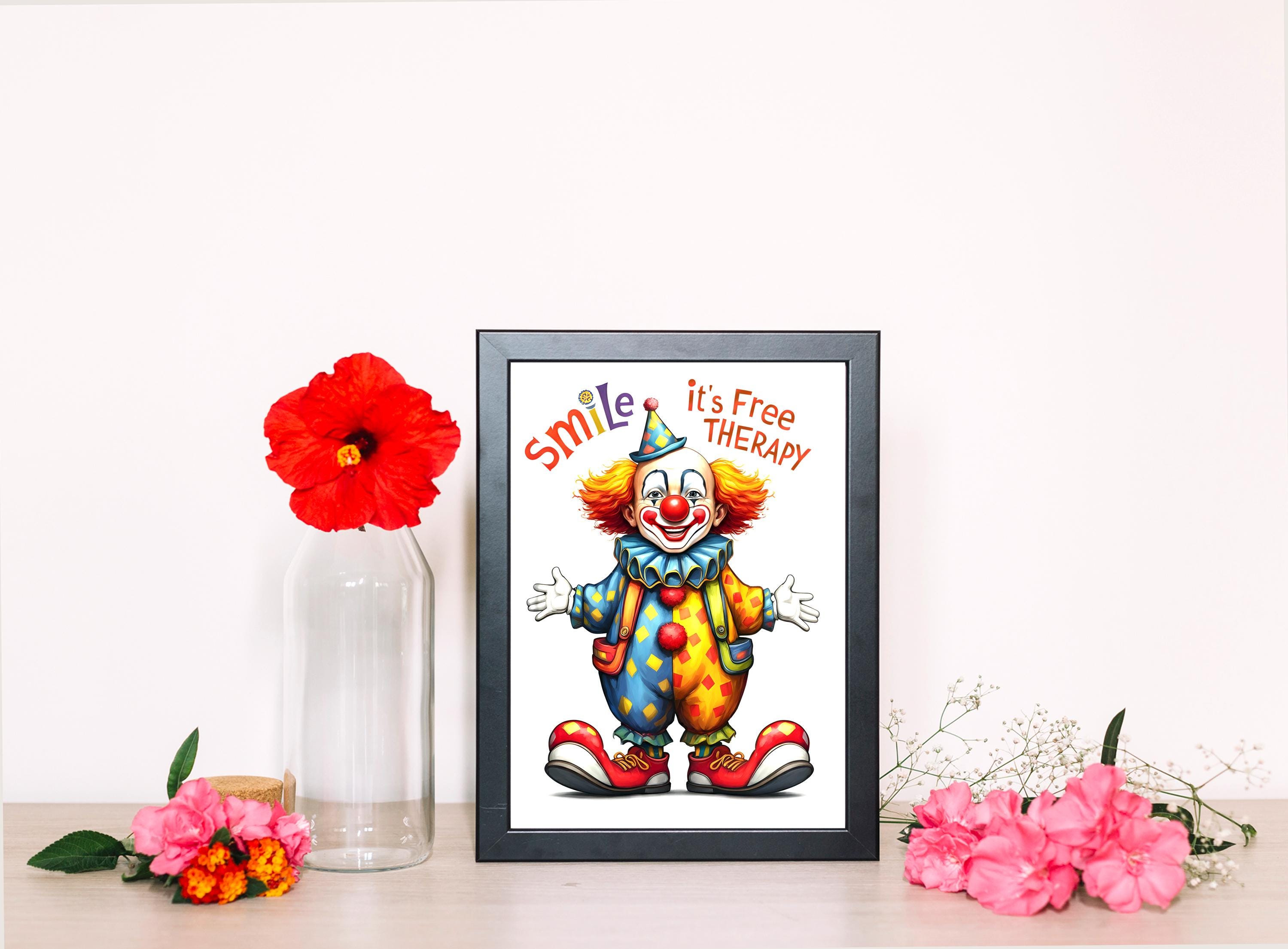Smile It's Free Therapy, Framed Mental Health Wall Art, Mental Health ...