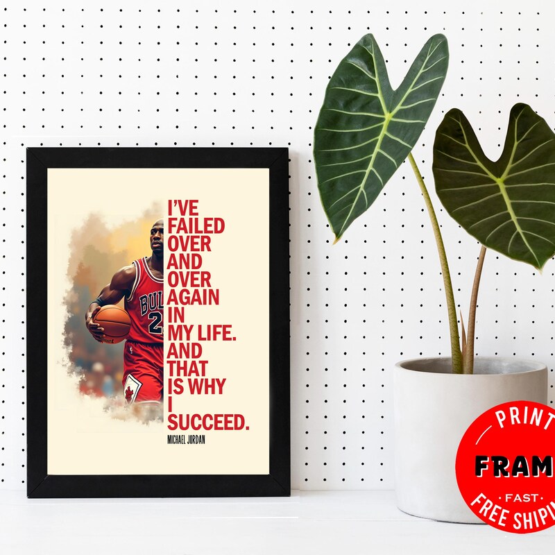 Michael Jordan Quote - Etsy