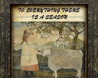 Primitive Life is Beautiful Quote Wall Art Print Labels Cards Tags ...