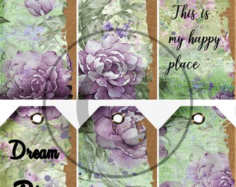 Lavender Tags Round Gift Tags Set of 10 - Etsy