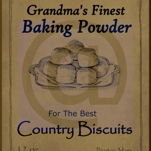 Vintage Primitive Baking Labels Jpeg Digital Pantry Labels Many Uses ...