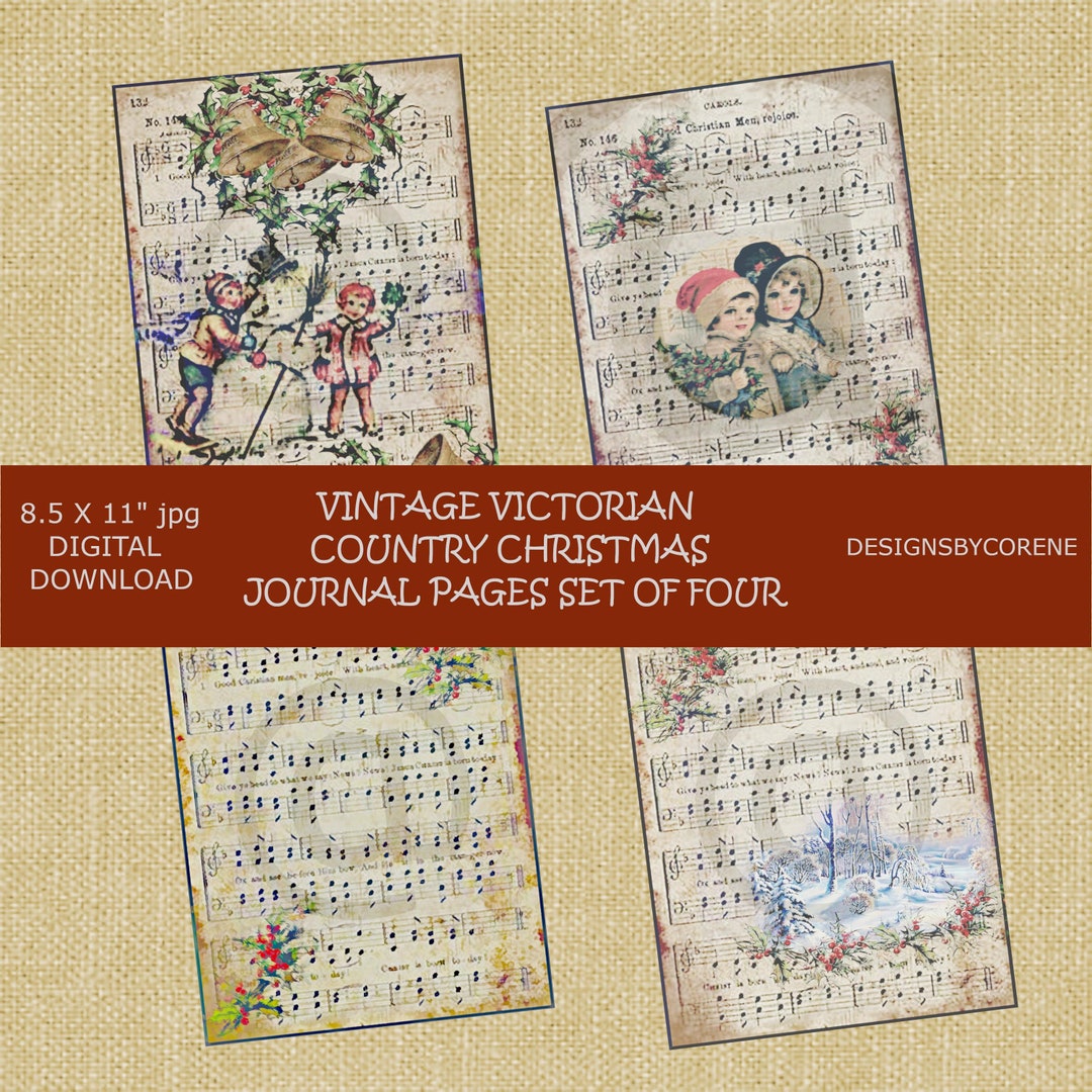 Christmas Digital Collage Sheet Download Digital Paper Instant Download ...