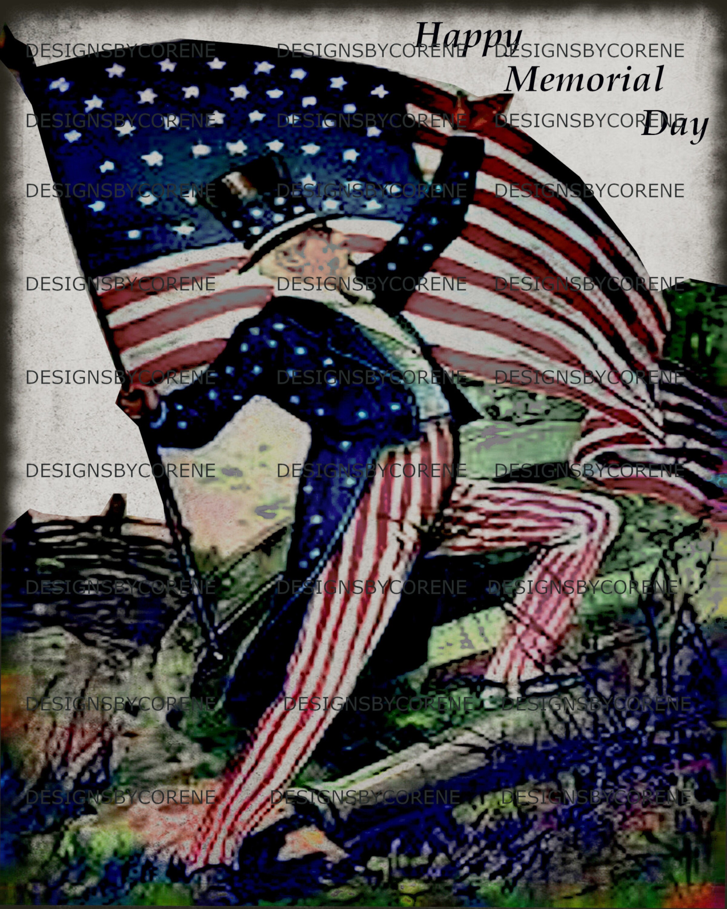 Vintage Memorial Day Uncle Sam Wall Art Decor Digital Download - Etsy