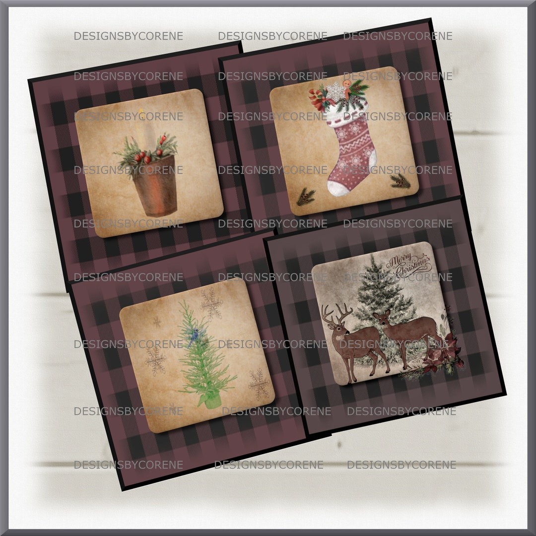 Primitive Country Christmas Labels/gift Tags/logos/ Feed Sack, Ornies ...